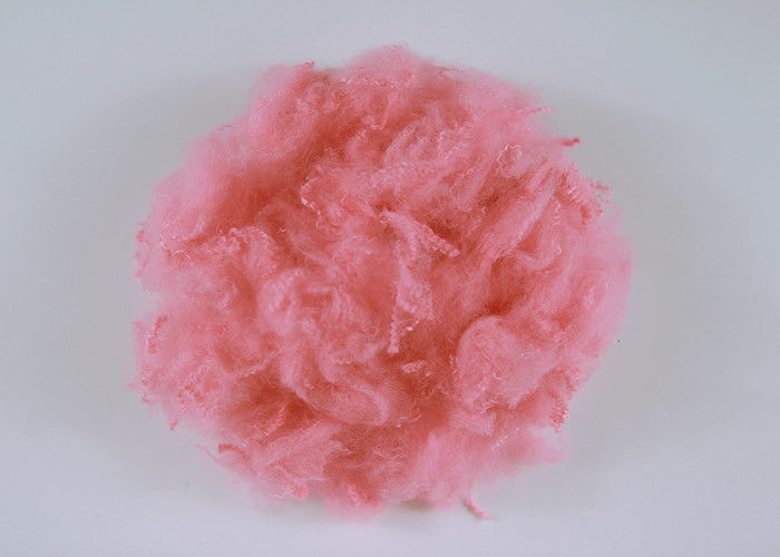 Pink Colored 100% PSF Polyester Staple Fiber 2.5D*65MM With Good Spinning