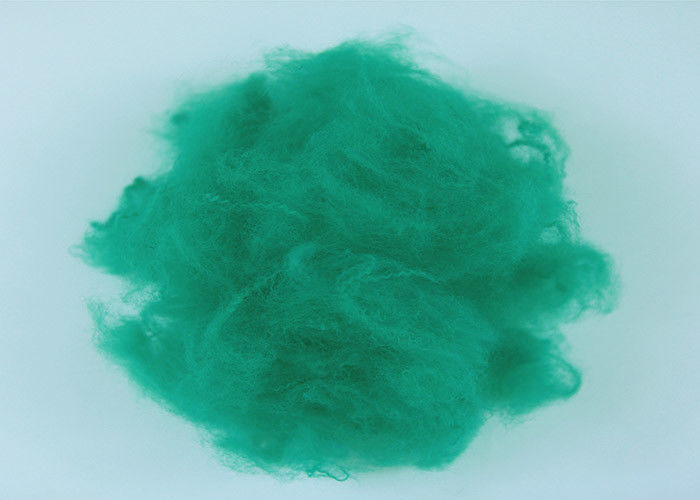 1.5D*51MM Recycled Polyester Staple Fiber Green Color For Non Woven